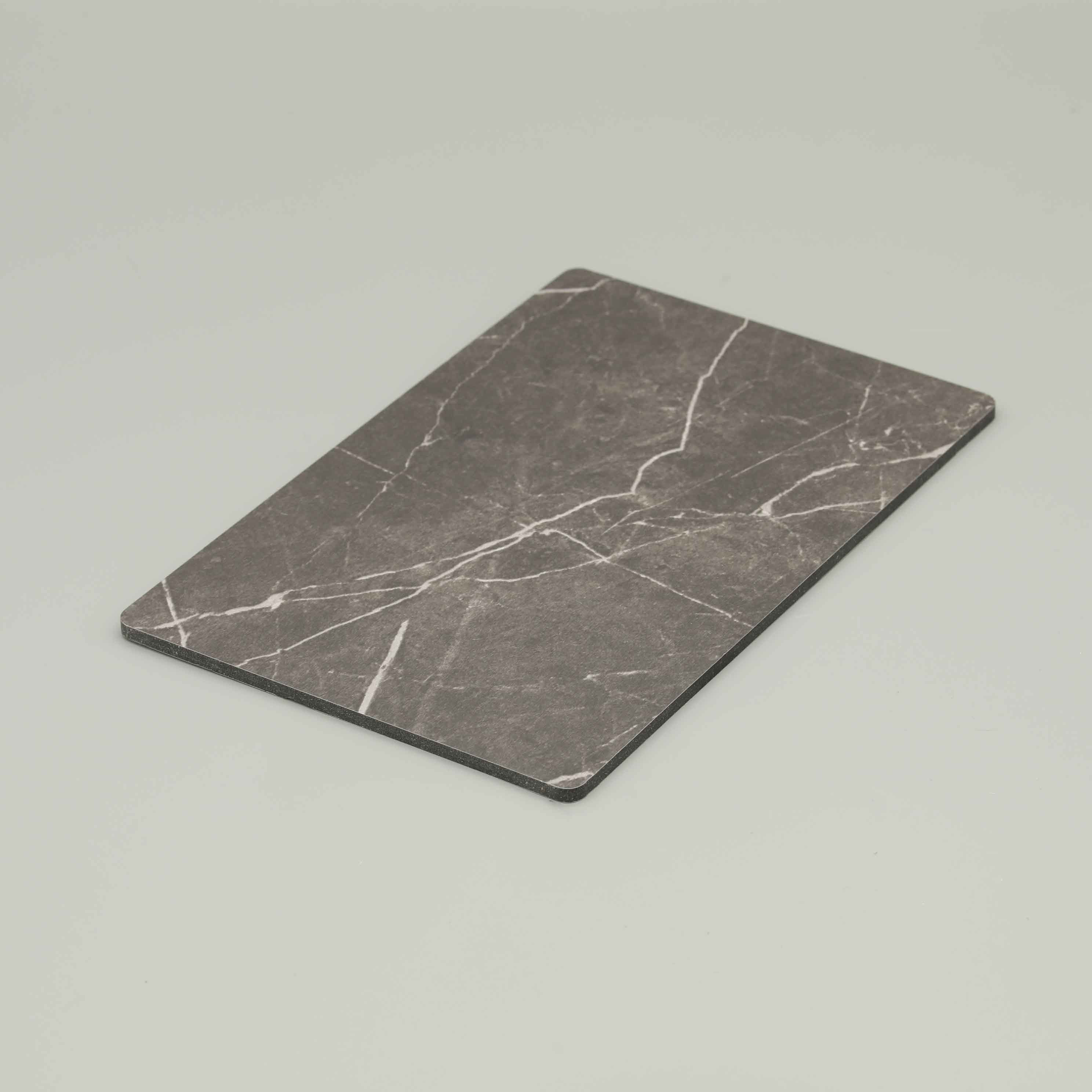 Scratch-Resistant Grey Marble ACP Sheet Facade Panel 1.5-8mm