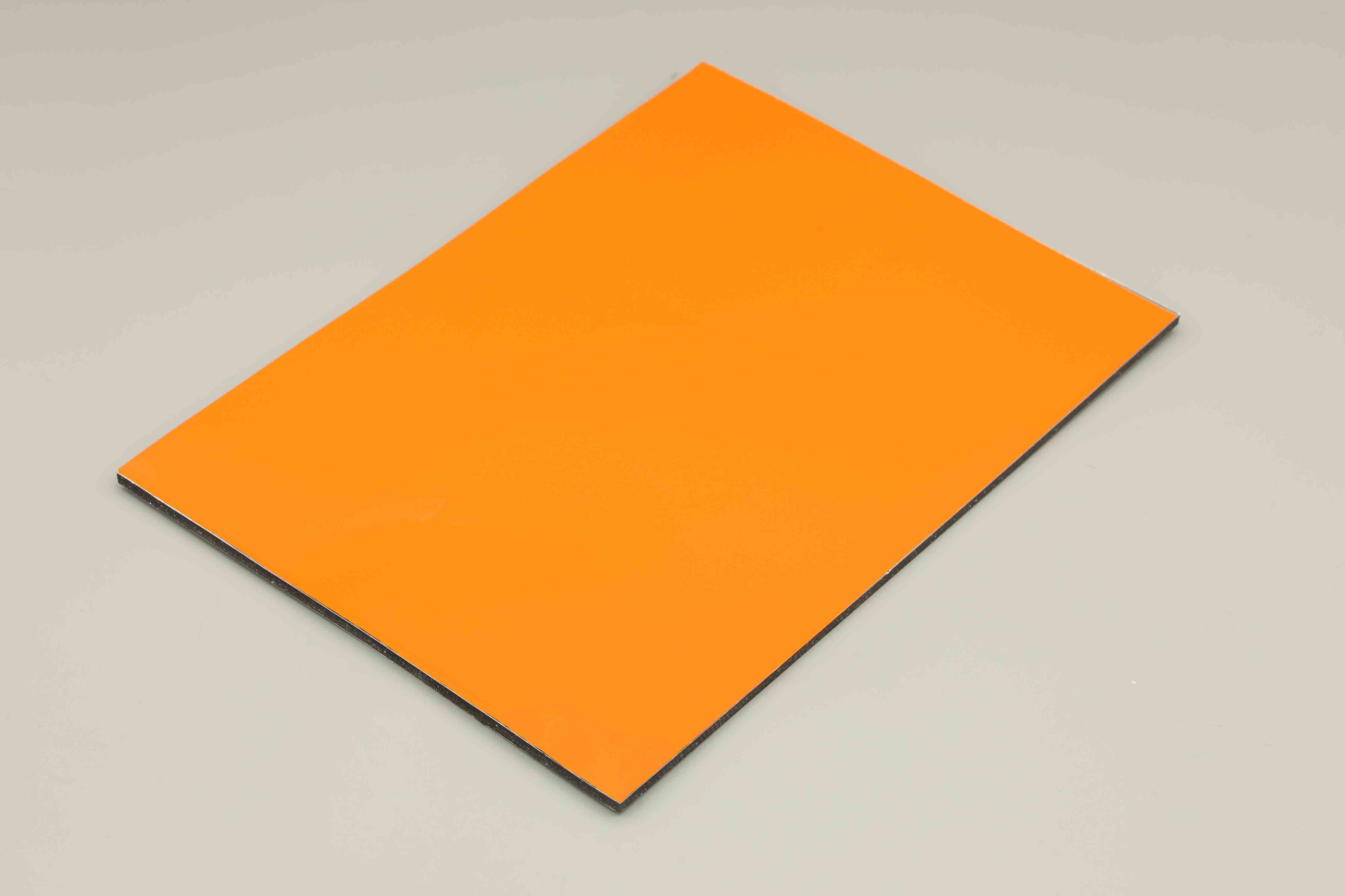 Orange PVDF Coated ACM Aluminum Composite Panel 4mm