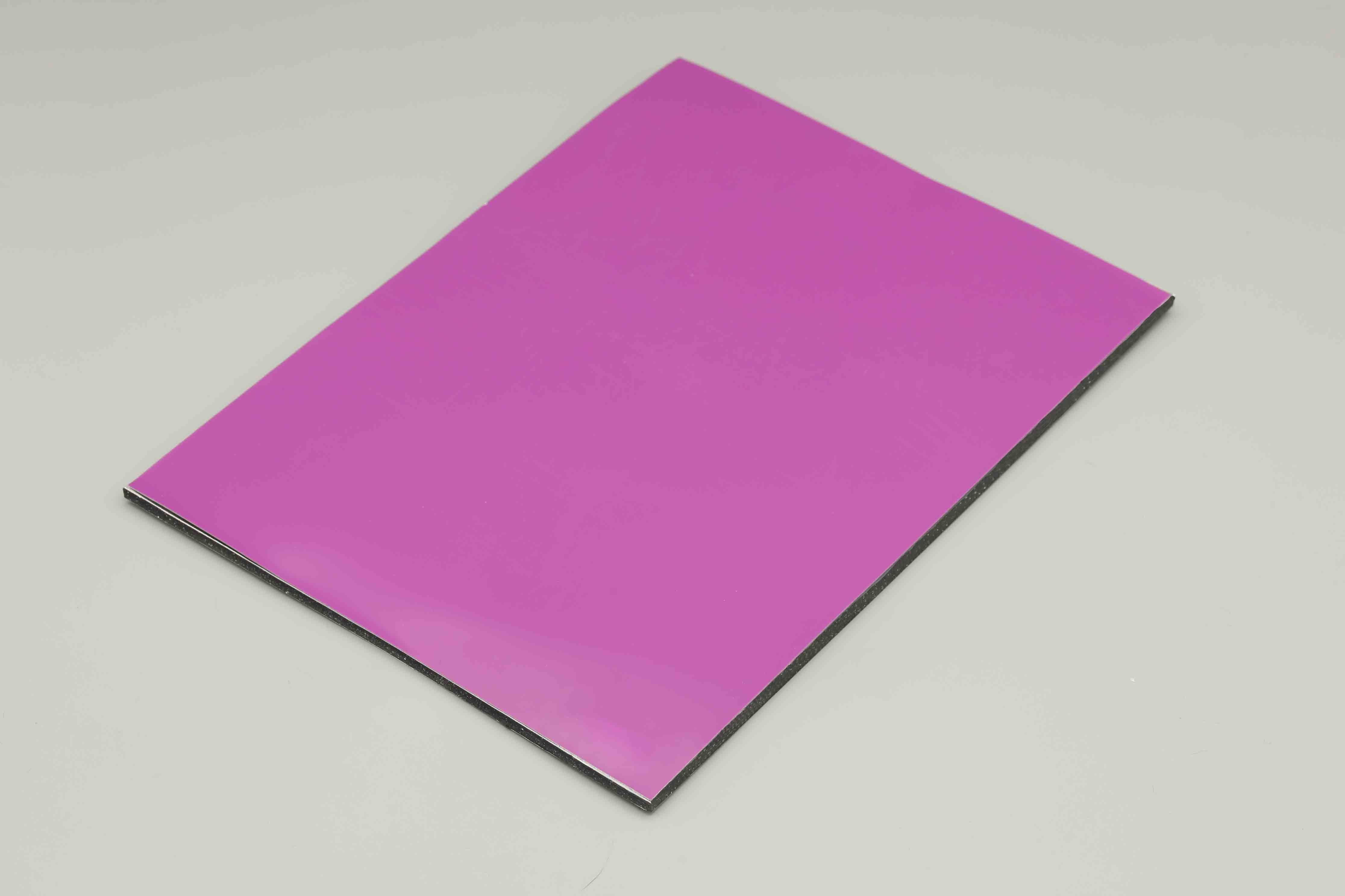 Purple Pe Aluminium Composite Panel 2440mm Exterior Wall Cladding Acm ...