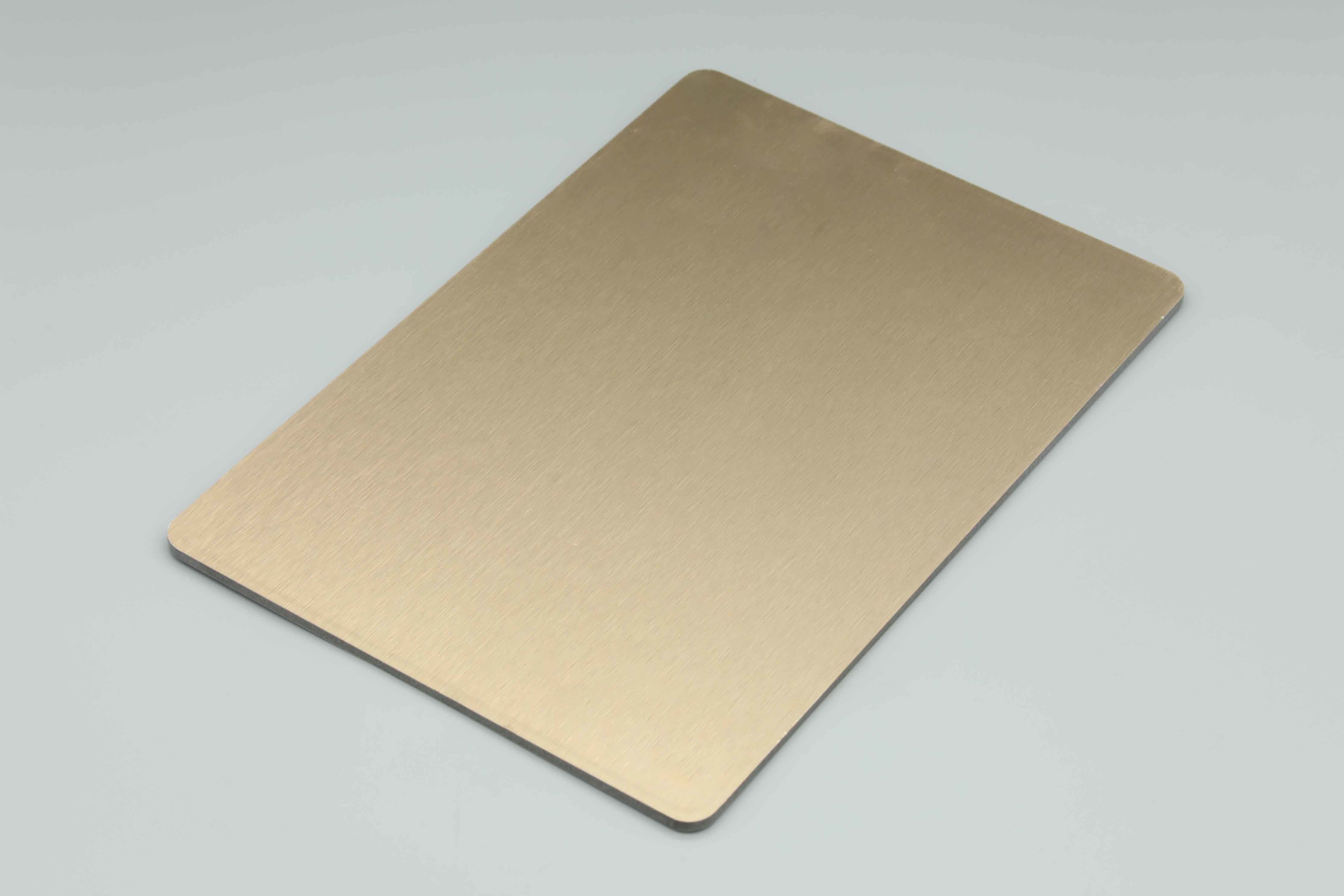Copper Brushed ACP Sheets - Waterproof PVDF Coated Panels