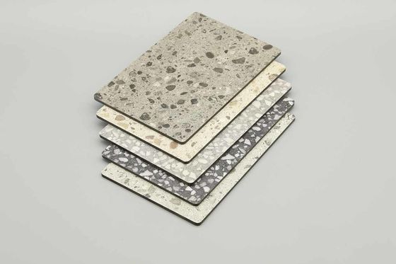 1220 X 2440MM Terrazzo White Marble Acp Sheet Sign Board Acp Aluminium ...