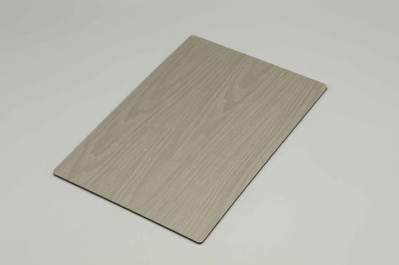 OEM Size Grey Wood Finish Acp Sheets 1220MM X 2440MM Wood Grain Acm Panels