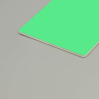 Light Green Acp Sheet Fireproof Aluminum Panel Fire Resistant Composite ...